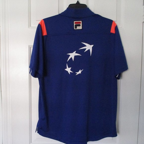 Fila | Shirts | Fila Youth Ss Bnp Paribas Open Royal Blue Orange Tennis ...